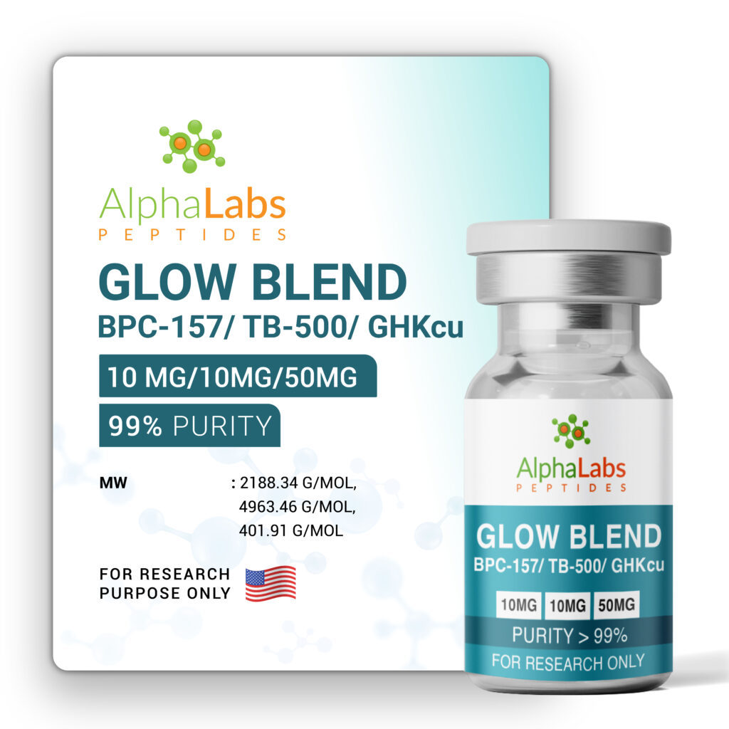 GLOW Blend: BPC-157 (10mg) / TB-500 (10mg) / GHKcu (50mg) – Go Alpha ...