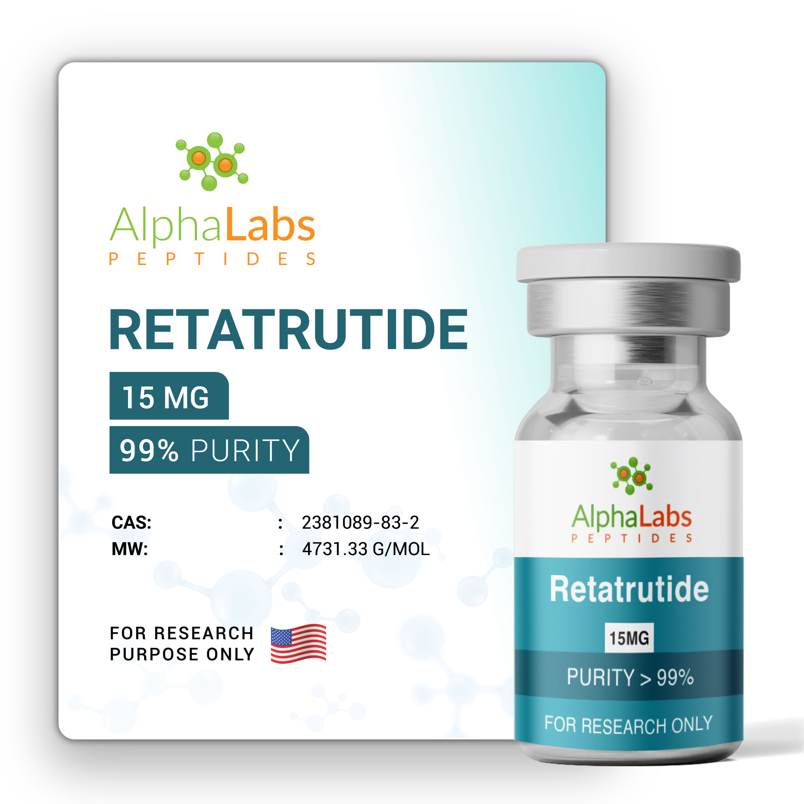Retatrutide (15mg) – Go Alpha Labs | High Quality Lab Tested Research ...
