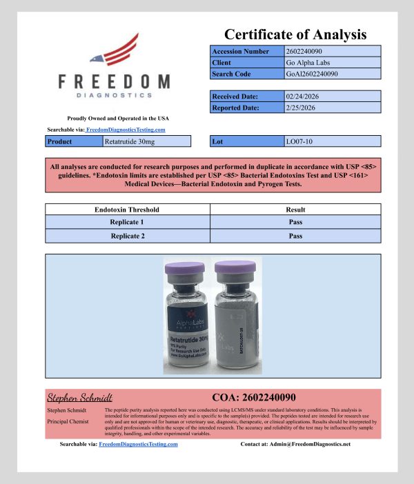 GLP3-RT (30mg) – Go Alpha Labs | High Quality Lab Tested Research Peptides